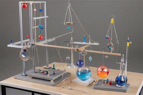 Premium Photo Illustrate A Physics Lab Setup With Pendulums Magnets