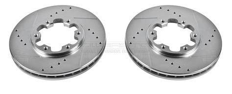 Conjunto De Rotor Del Disco De Freno Extreme Performance Ranurado Y Perforado Para Nissan