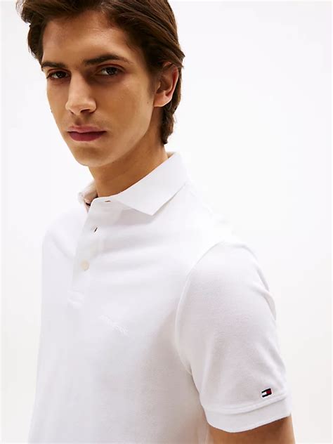 Regular Fit Poloshirt Mit Hilfiger Monotype Weiß Tommy Hilfiger