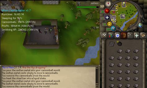 H0rns Cannonballer Mining And Smithing Osbot 2007 Osrs Botting