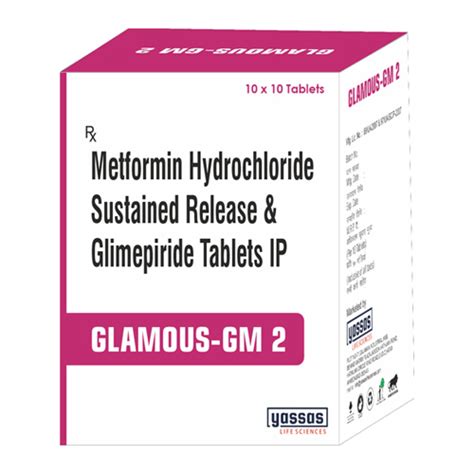 Metformin Hydrochloride Sustained Release And Glimepiride Talets Ip At Best Price In Ahmedabad