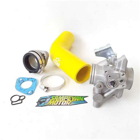 TB Throttle Body Set Banana BRT Super Flow Jumbo Double Dua Dual