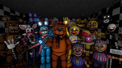 The Fnaf 2 Animatronics By Jonlukevilletvart On Deviantart