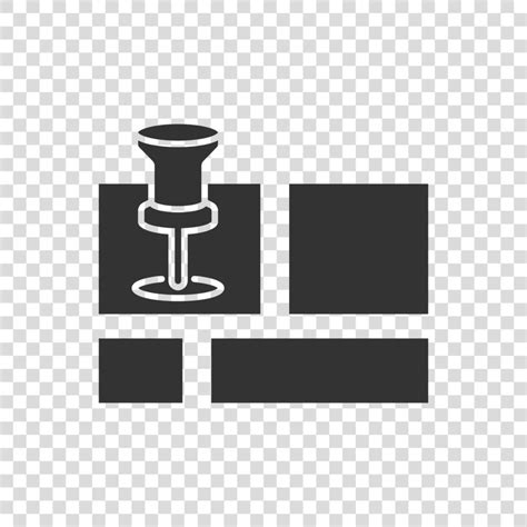 Map Pin Icon In Flat Style Gps Navigation Vector Illustration On White Isolated Background