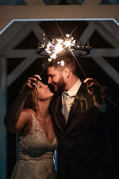 Bride And Groom With Sparkler Sparklers Wedding Pictures Wedding