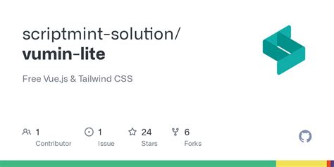 Github Scriptmint Solution Vumin Lite Free Vue Js Tailwind Css
