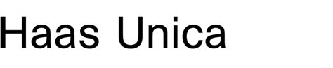 Haas Unica In Use Fonts In Use