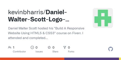 Github Kevinbharris Daniel Walter Scott Logo Design Daniel Walter