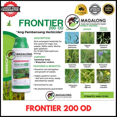 FRONTIER HERBICIDE OD POST EMERGENT HERBICIDE Liter Shopee Philippines