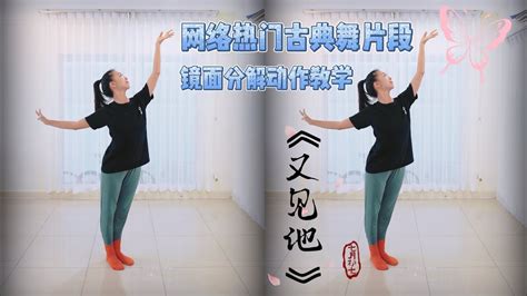网络热门古典舞《又见他》详细分解动作教学 镜面 数节奏 Chinese Classical Dance Youtube