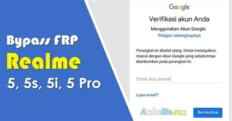 Cara Bypass Frp Realme S I Pro Lupa Akun Google Androlite Com
