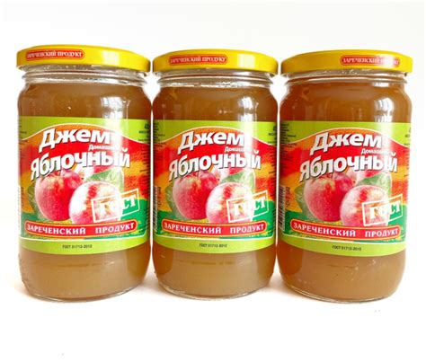 Джем яблочный зареченский продукт 400 г-3 штуки - купить с доставкой по ...