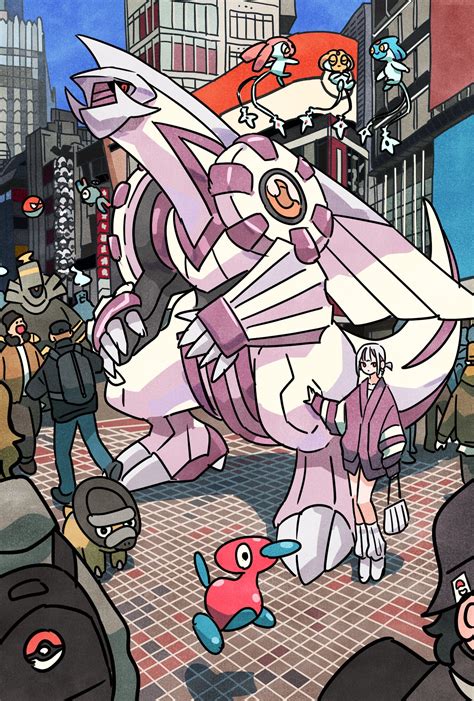 Magnemite Palkia Dusknoir Voltorb Mesprit And 4 More Pokemon And 2 More Drawn By Takeuchi