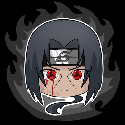 Itachi Mangekyo Sharingan Sticker By Maeestry On Deviantart