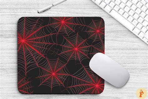 Spiderweb Pattern In Red On Black Graphic By Foxmia · Creative Fabrica