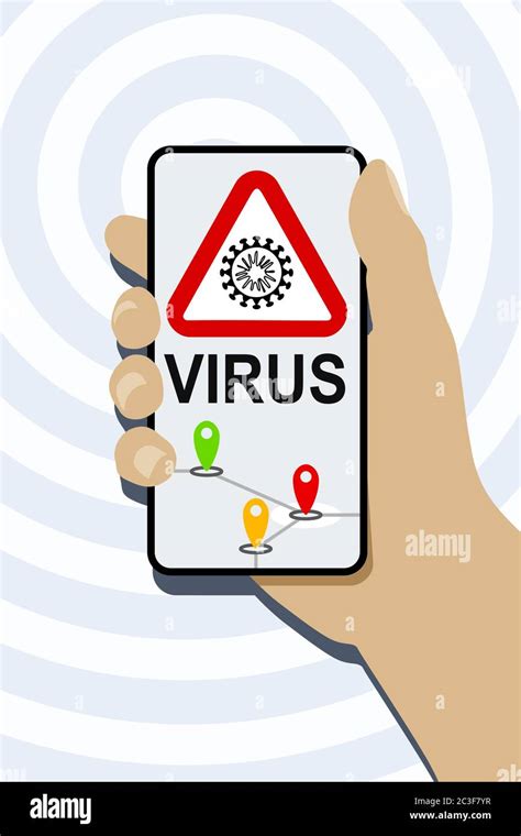 Mobile Phone Virus Detection App Stock Photo Alamy