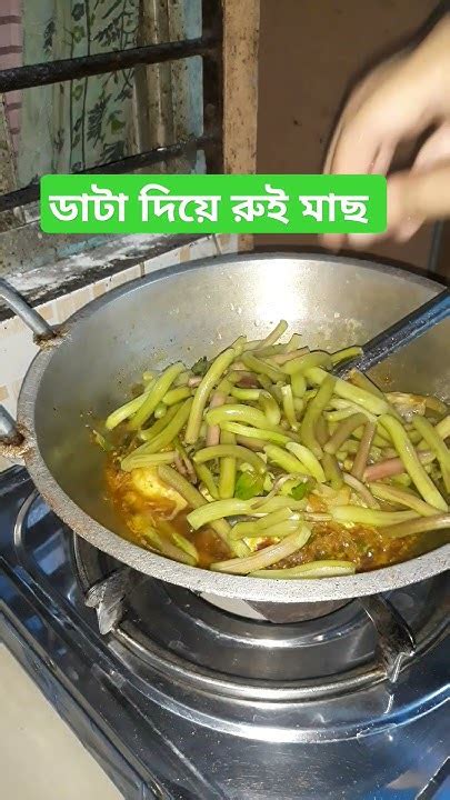 ডাটা দিয়ে রুই মাছ রান্না Recipe Vlog Youtube