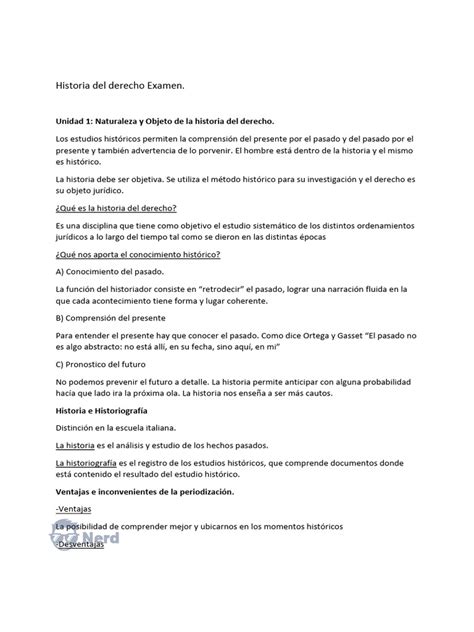 Resumen Historia Del Derecho Pdf Freedman Edades Medias