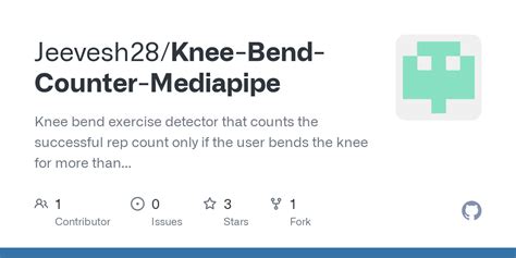 GitHub Jeevesh28 Knee Bend Counter Mediapipe Knee Bend Exercise