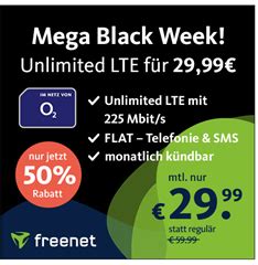 o Unlimited LTE Datenflat mit SMS und Sprachflat für Monat monatlich kündbar Dealgott de