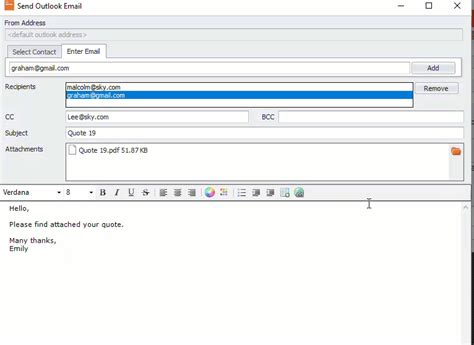 Adding Multiple Attachments To Emails Clik Service Clik