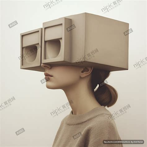 Ai创作图创意蒙头 3d超现实主义 阈限超现实 Vr创意 超现实主义图片 视未来 Cgi超现实主义 超现实美学 Vr设计 虚幻现实 Vr广告设计 Vr人物 虚拟现实艺术 Vr设计素材 超时现实