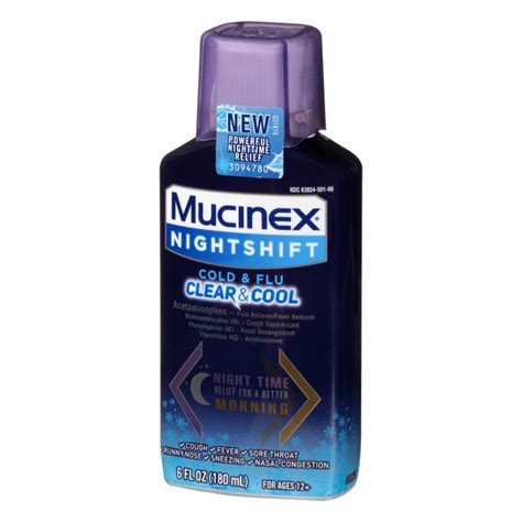 Mucinex Nightshift Cold And Flu Clear And Cool Hy Vee Aisles Online