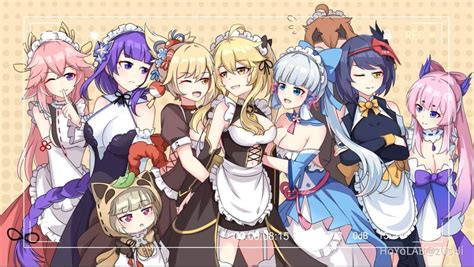 Raiden Shogun Yae Miko Aether Kamisato Ayaka Sangonomiya Kokomi