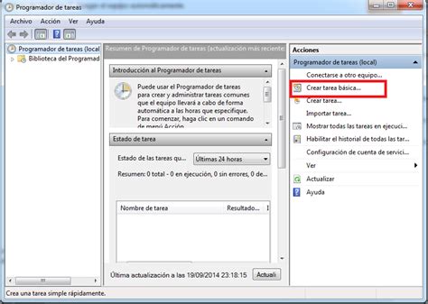 Programador de tareas de Windows Apagar el equipo automáticamente Jota informatica