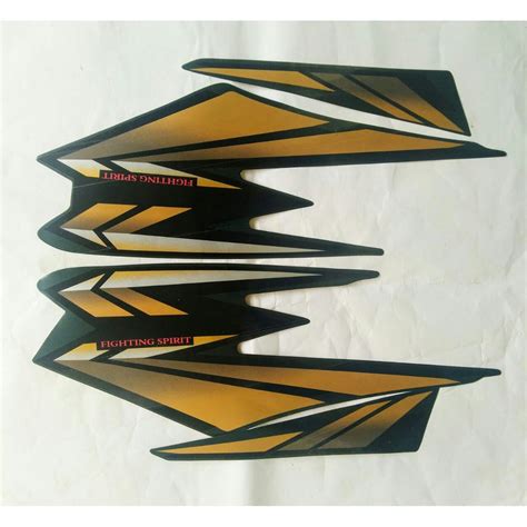 Jual Stiker Lis Body Motor Yamaha RX KING 2002 Hijau Gold Shopee
