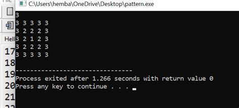 Github Hembabuc Program Pattern This Program Will Display The