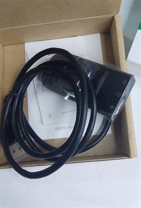 Ugreen Sound Card Usb Audio Interface External Mm Mic Audio Adapter Video Gaming