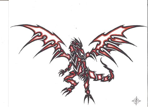 Red Eyes Black Dragon Tribal By Penryck13 On Deviantart