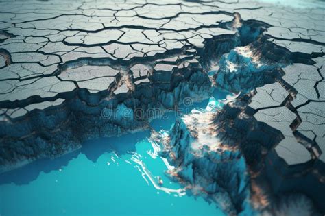 Tectonic Plate Shift Generate Ai Stock Illustration Illustration Of