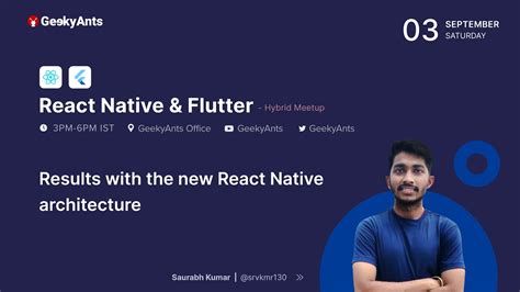 New React Native Architecture By Saurabh Kumar React Native And Flutter