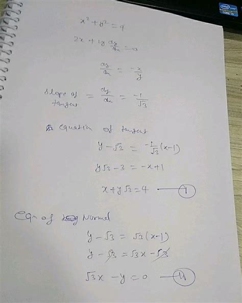 Using Integration The Area Of The Triangle Formed By Positive X