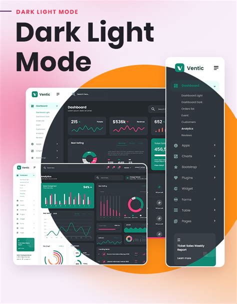 Ventic React Redux Event Ticketing Admin Template ThemeMag