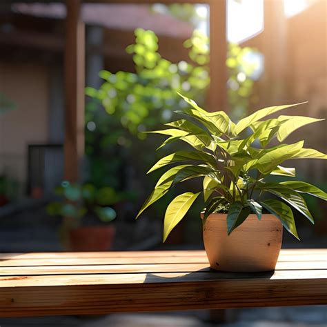Una Planta En Maceta Foto Premium