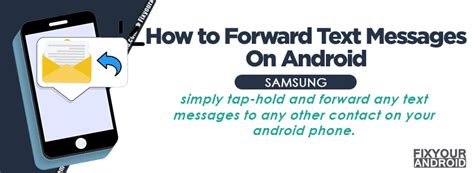 Forward Text Messages On Android Manually Automatically