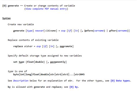 Four Ways To Create New Variables In Stata
