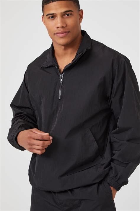 Quarter Zip Windbreaker Jacket Forever21us