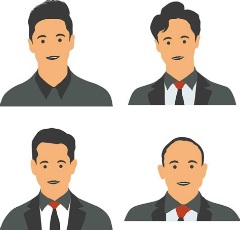 Collection Of Business Man Avatar User Profile Vector 36463178 Vector