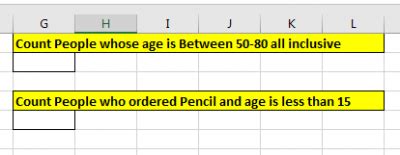 COUNTIFS Two Criteria Match