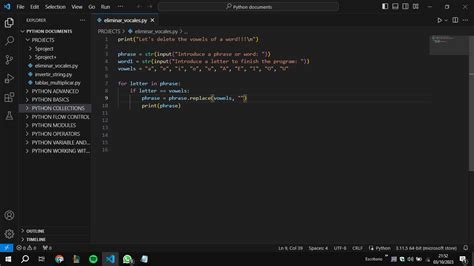 Programa En Python Para Eliminar Vocales De Una Frase Stack Overflow