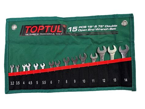 Toptul 15pc Mini Spanner Set 3 2mm To 14mm Graj1501 Robsons Tool