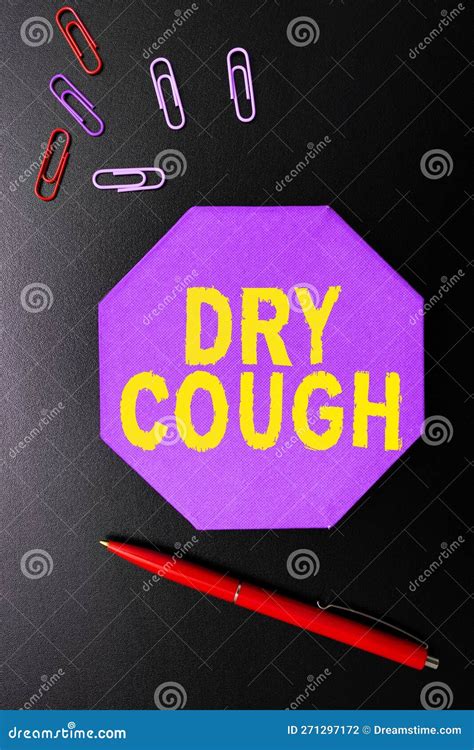 Handwriting Text Dry Cough Business Concept Cough That Are Not