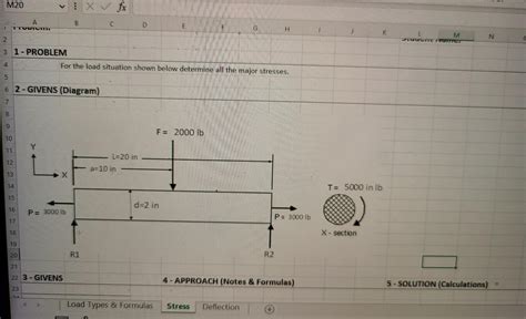 Solved For The Load Situation Shown Below Determine All The Chegg Com
