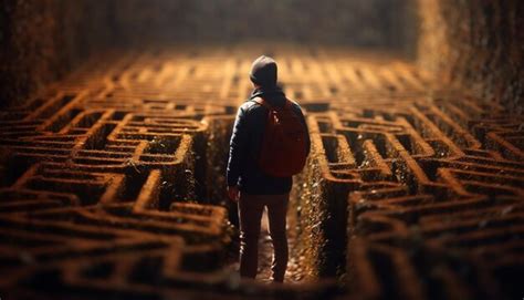 Premium Photo Lost In The Maze Of Spirituality Searching For