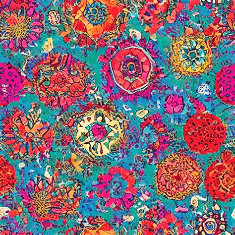 Bohemian Fabric Pattern · Creative Fabrica