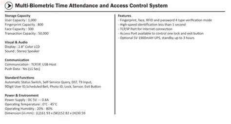 ESSL Face Based Time Attendance System ESSL G4 Multi Biometric Time Attendance Access
